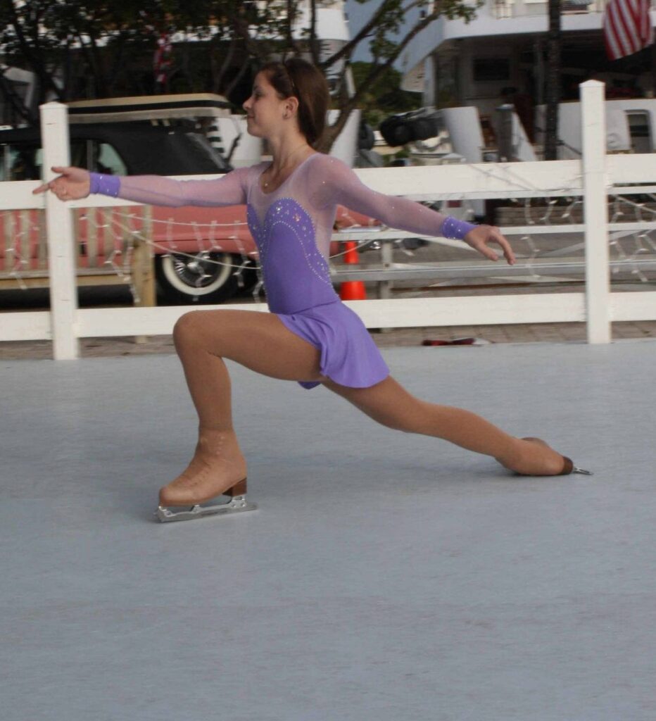 Figure Skating on Super Glide Ice by Skaters | Global Synthetic Ice